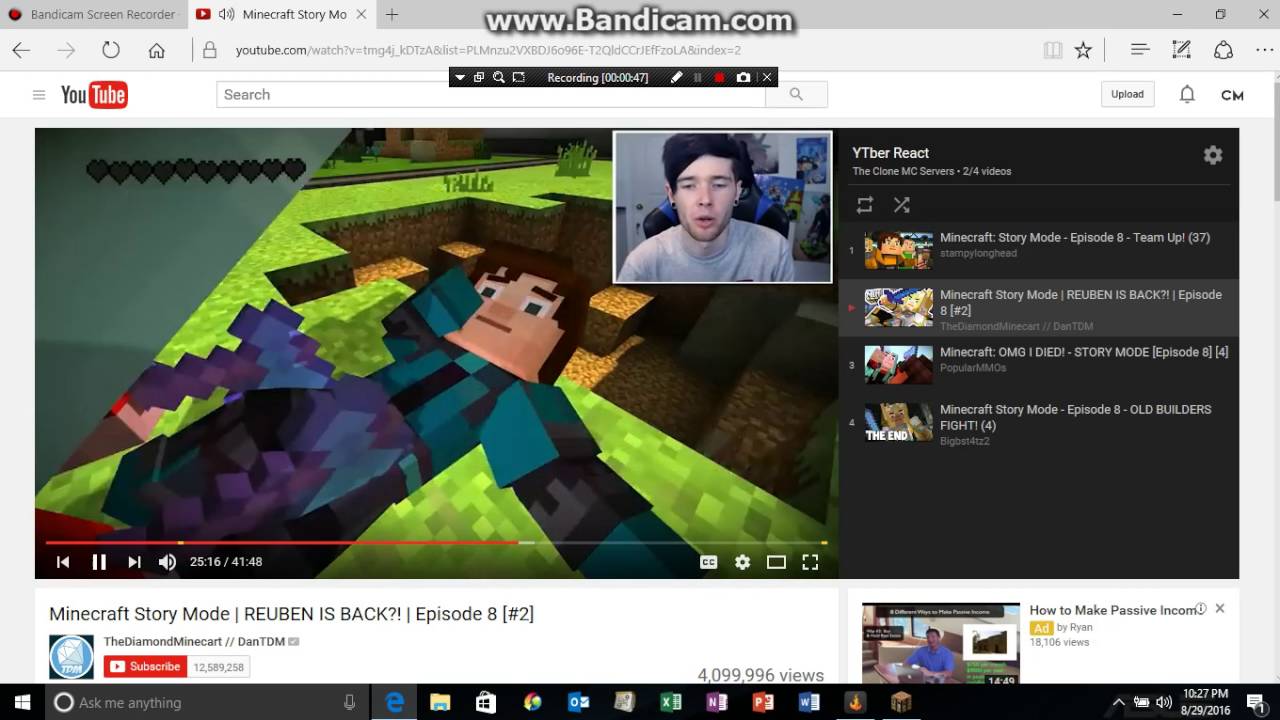 Youtubers React to Jessie's Death in MCSM Episode 8 - YouTube