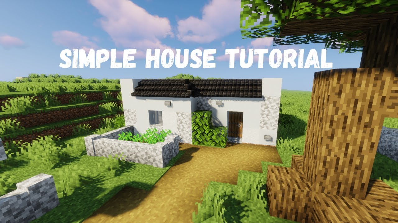 Minecraft Tutorial | How To Make Simple Medieval Stone House - YouTube