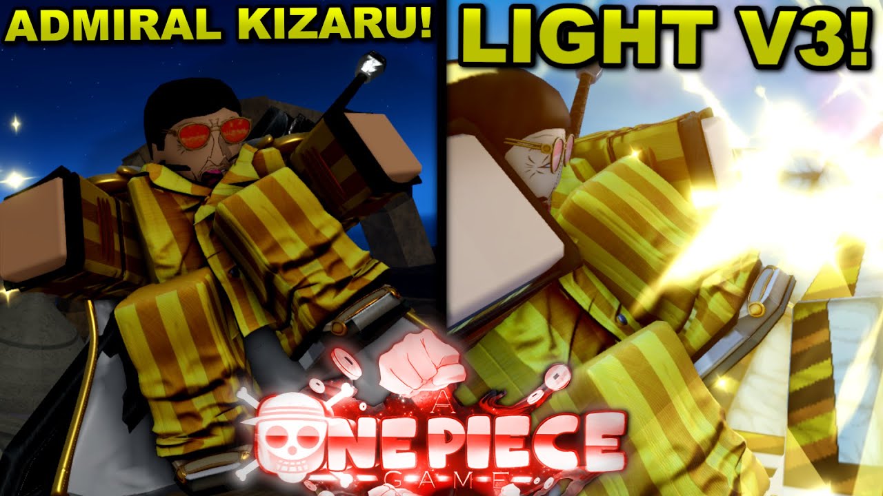 Becoming Admiral Kizaru (Light Fruit) In Roblox A One Piece Game ...