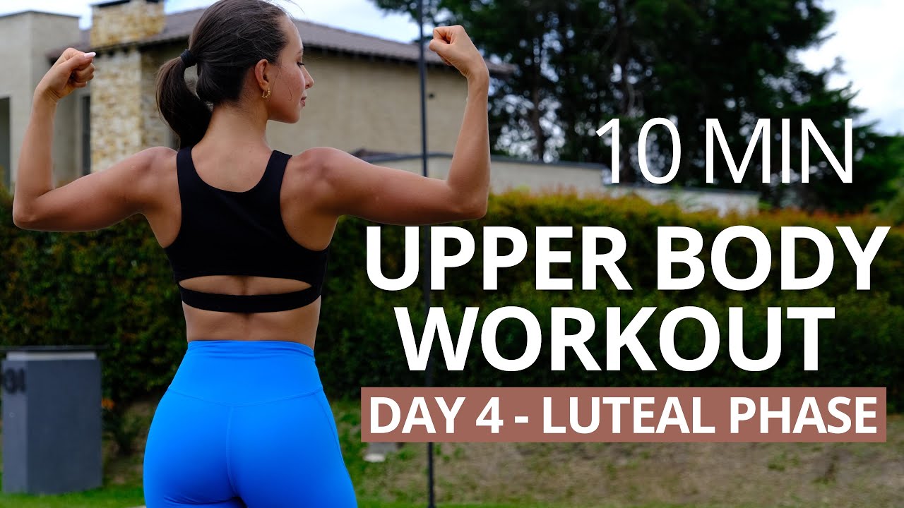 10 MIN UPPER BODY TONING WORKOUT | Arms, Back, Shoulders & Abs | Day 4 ...