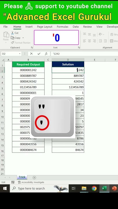 How To Start With 0 In Excel Master The Custom Formatting Technique Shorts Shortsfeed