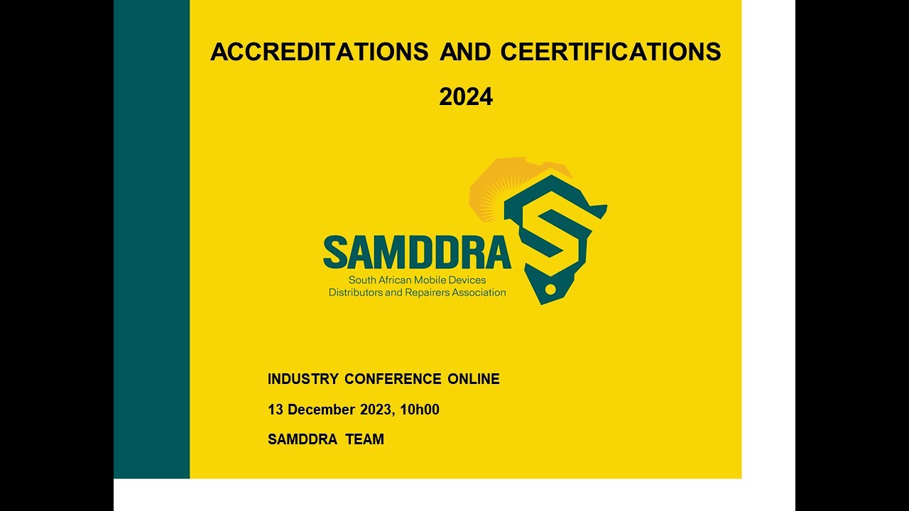 SAMDDRA ACCREDITATIONS AND CERTIFICATIONS - YouTube