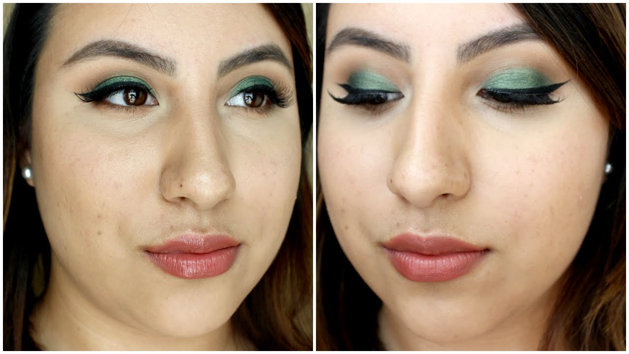 Fall Makeup Tutorial: Green Eyshadow! - YouTube