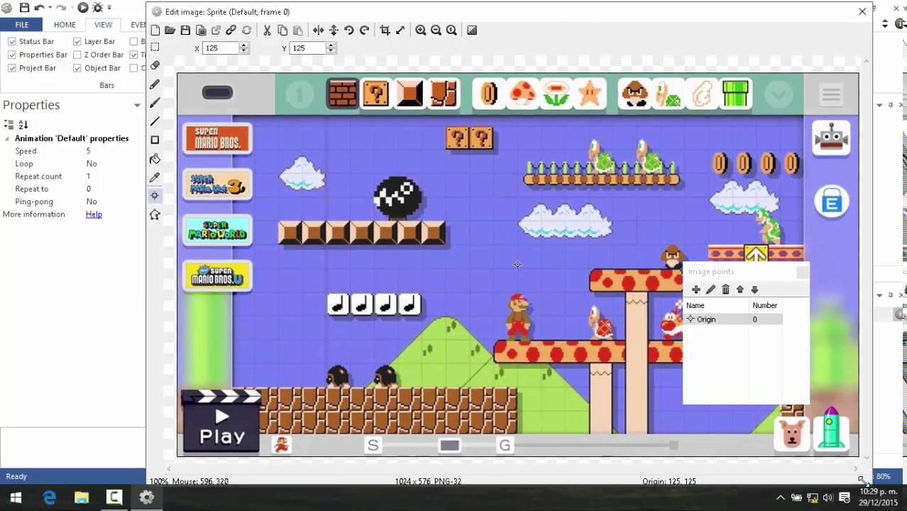 Tutoriales Construct 2 Super Mario Maker PTE1!!!!!!!!!!!!!!!!! - YouTube