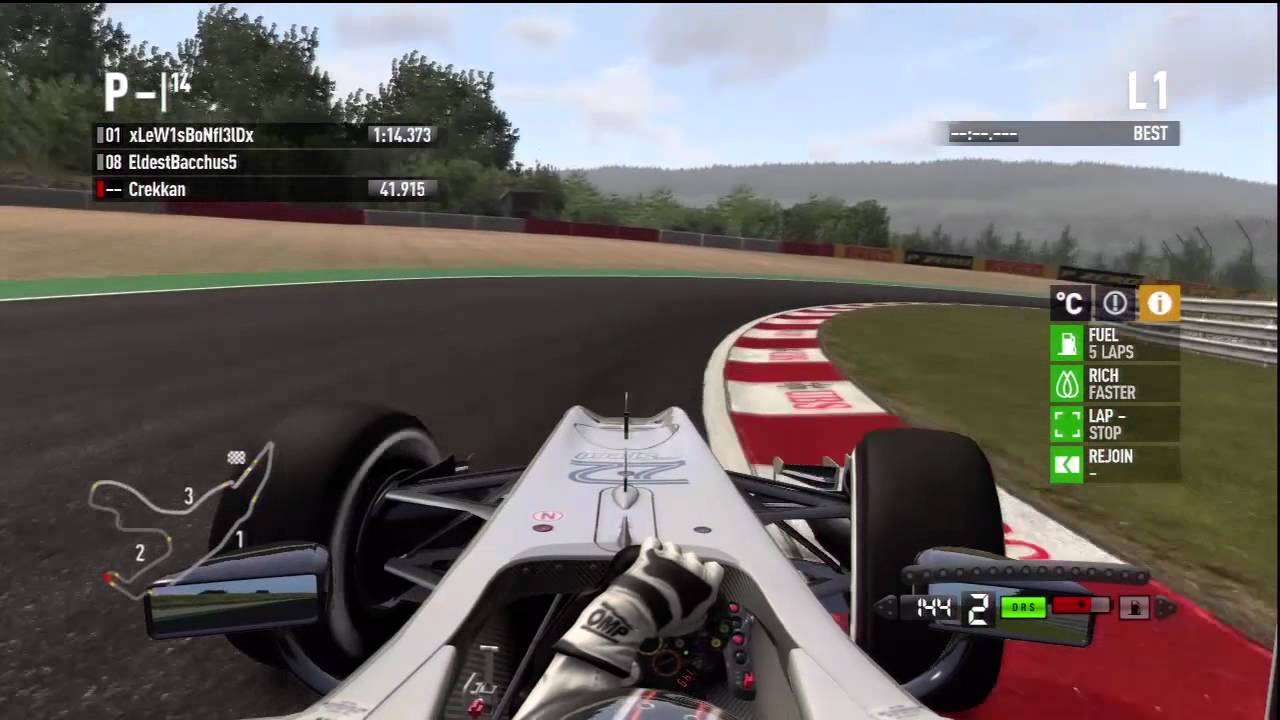 HRT Test Session - F1 2011 Game - YouTube