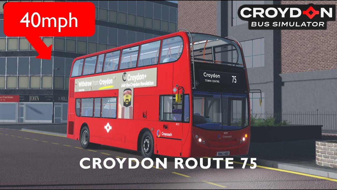 Route 75 | Croydon Bus Simulator | E400 Voith €5 {ADVENT DAY 8 2025 ...