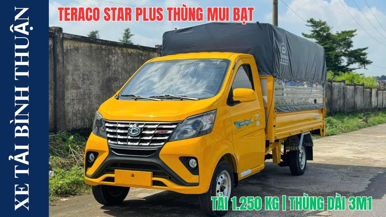 BÁO GIÁ TERACO STAR PLUS PHIÊN BẢN NÂNG CẤP TẢI 1.250KG THÙNG 3M1 | XE ...