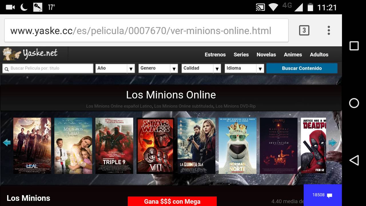 Tutorial para descargar película en yaske - YouTube