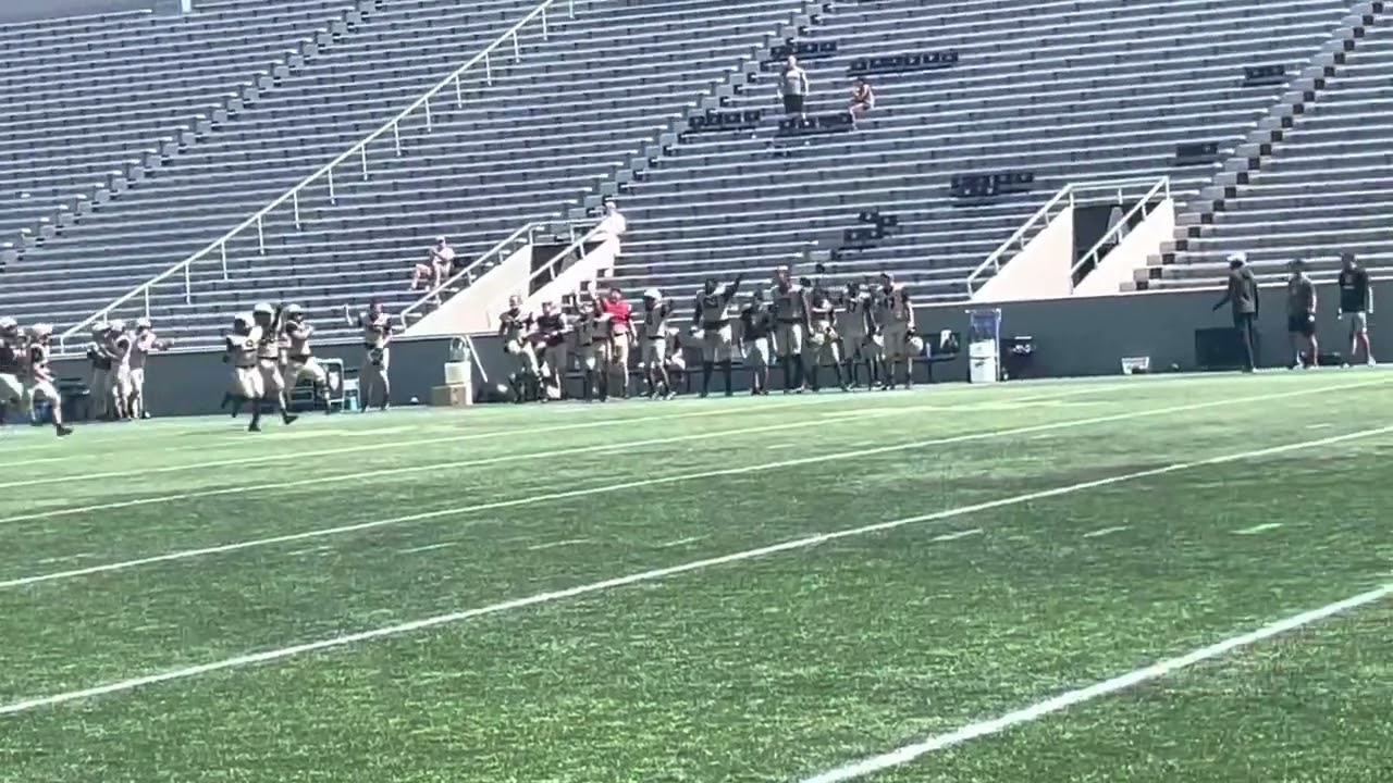 Joey Knight 100-yard INT return | 2022 Army Football preseason - YouTube