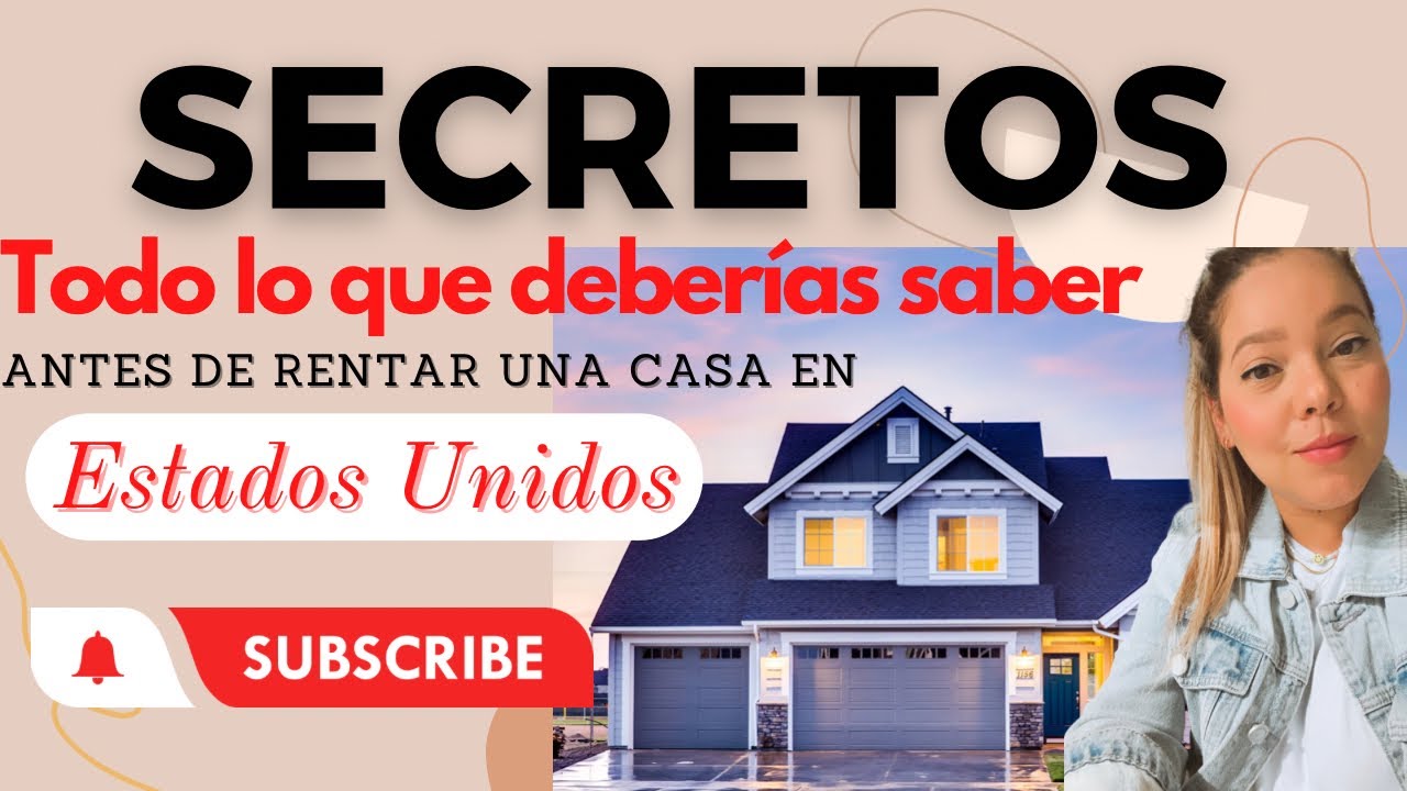 Como RENTAR UNA CASA en ESTADOS UNIDOS | Requisitos | Evita que te ...