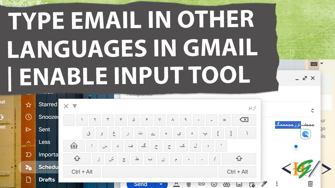 How to Type New Email in Another Language in Gmail | Enable Input Tools ...