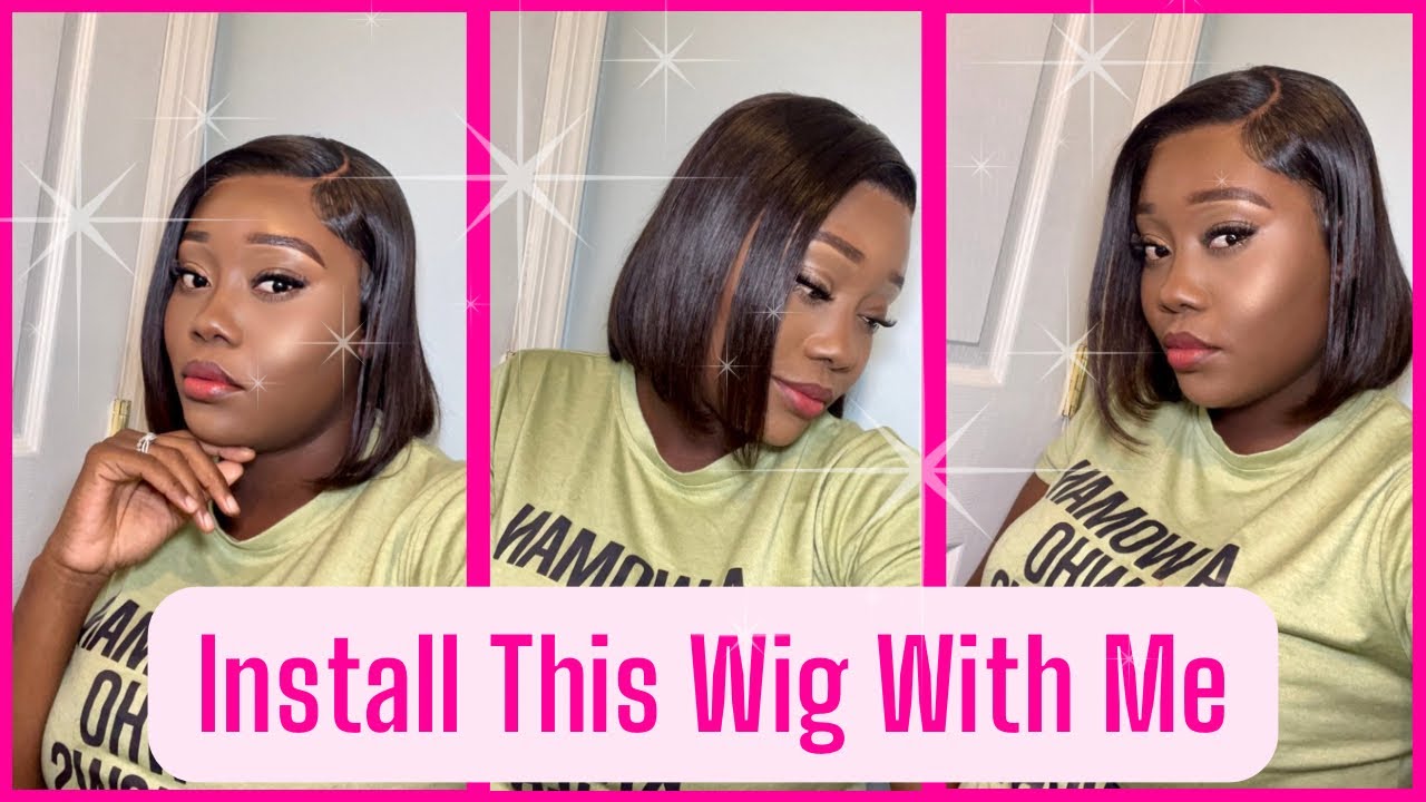 13x4 Bob Wig Installation - YouTube