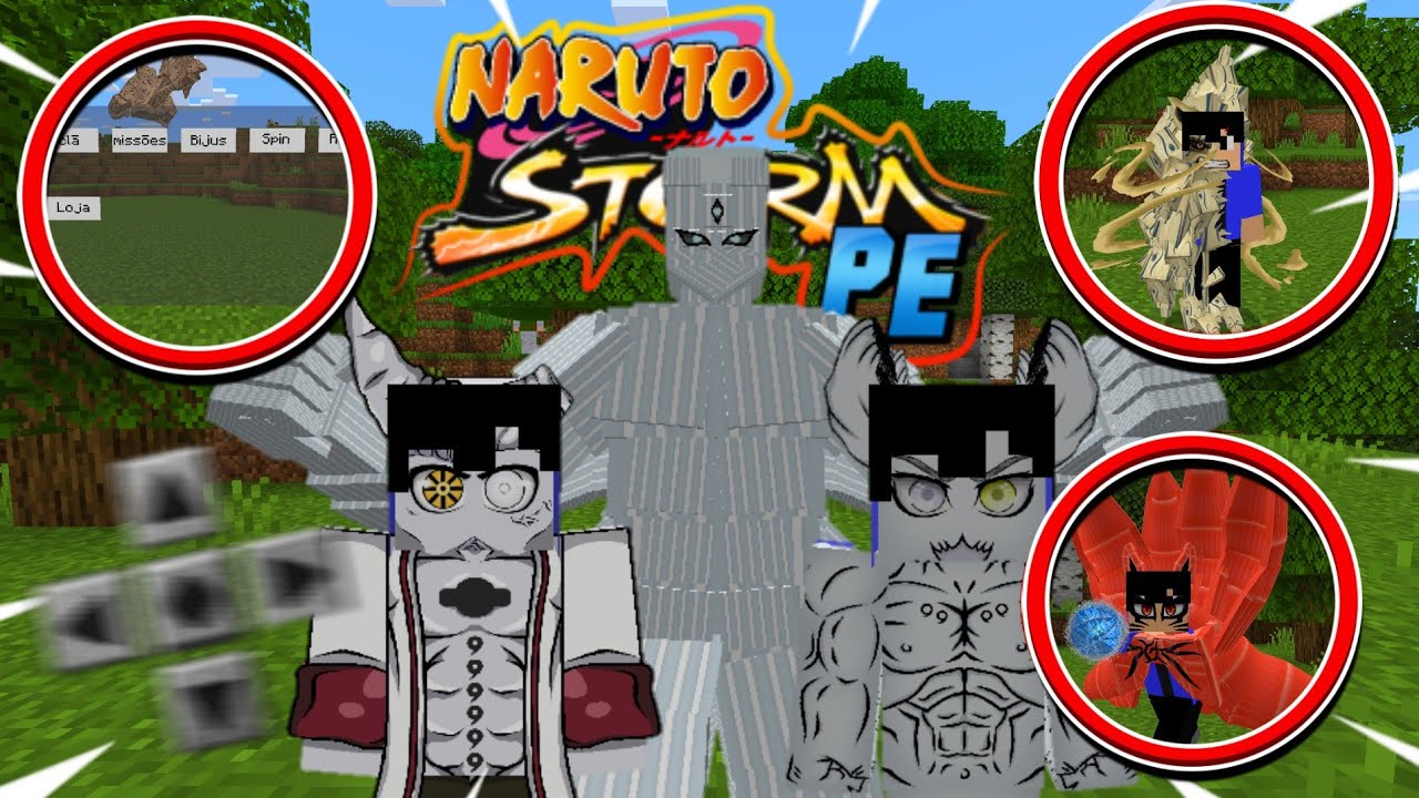 Naruto Storm 4.7 lançou! E ESTÁ INCRÍVEL para o MINECRAFT PE! - YouTube