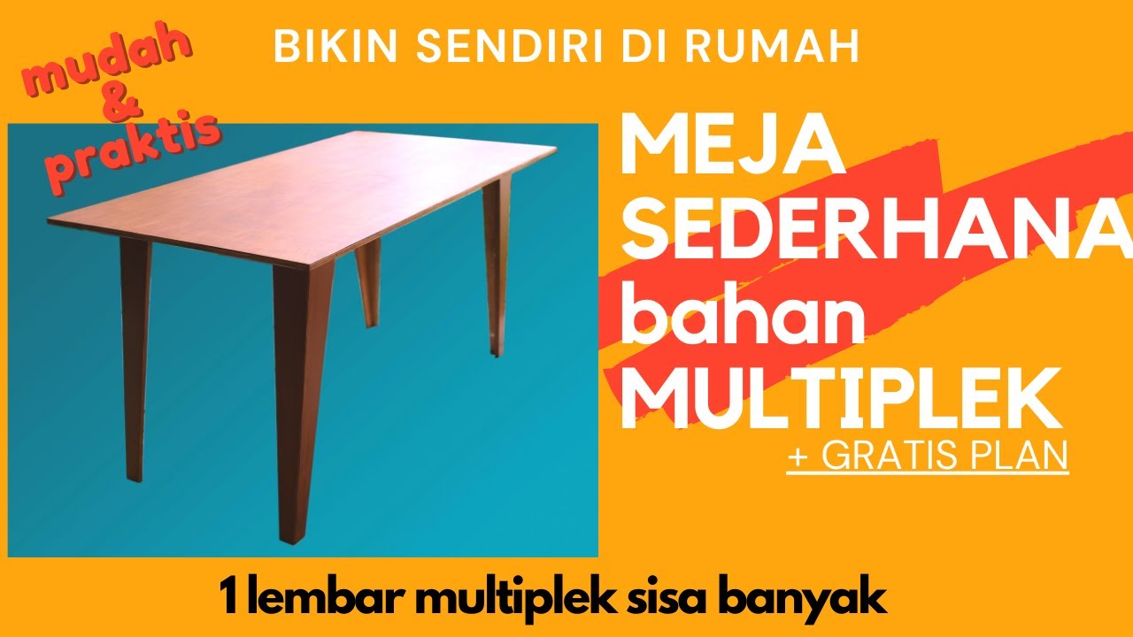 Membuat Meja Sederhana bahan Multiplek finishing Wood Stain Waterbased ...