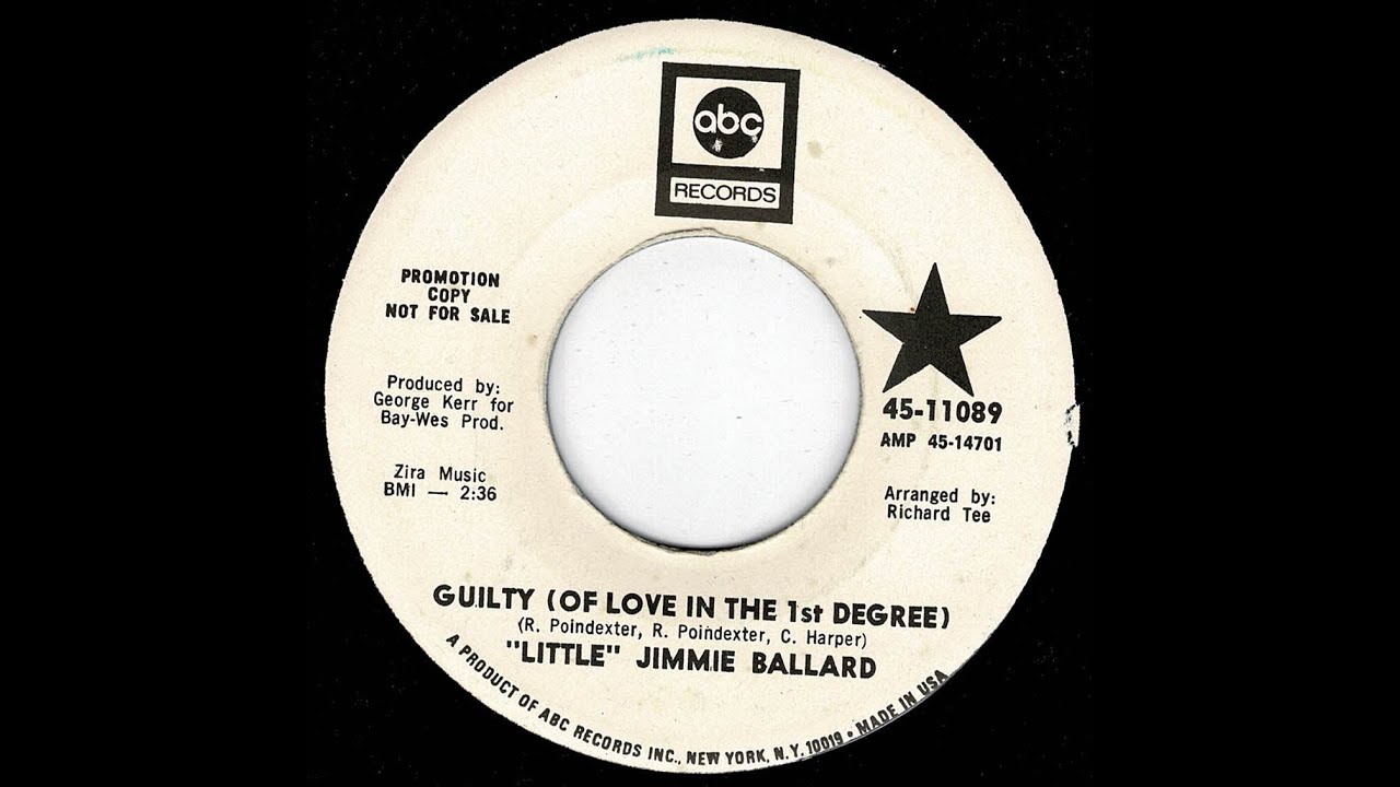 Little Jimmie Ballard - Guilty Of Love In The 1st Degree - (ABC) - YouTube