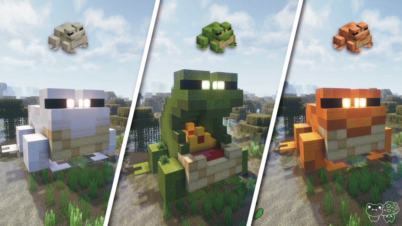 Giant Frog Statues Minecraft Mob Tutorial & Download | Easy How To ...