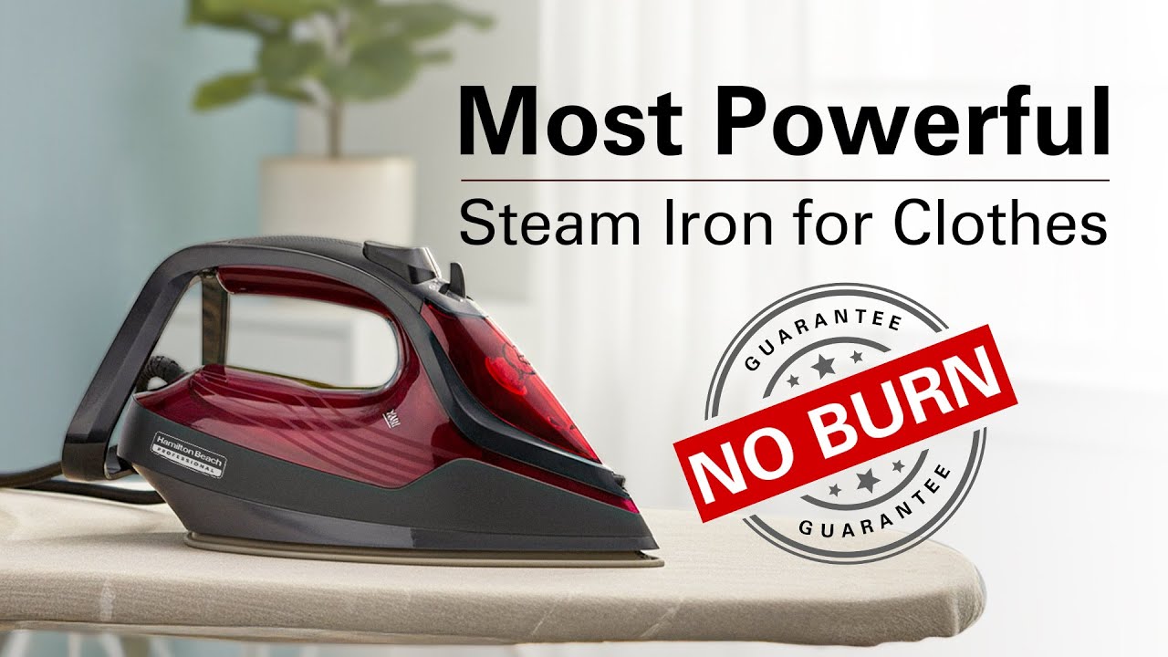 Best Steam Iron for Clothes, Hamilton Beach Steam Iron with iSense ...