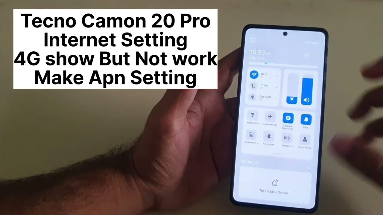 Tecno Camon 20 Pro Internet Setting How To Making Apn Setting | Slow Data Fix - YouTube