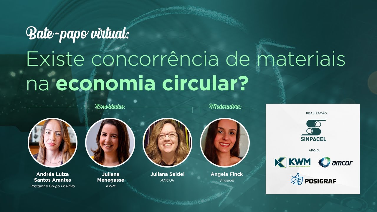 Bate-papo virtual: Existe concorrência de materiais na economia circular? - YouTube