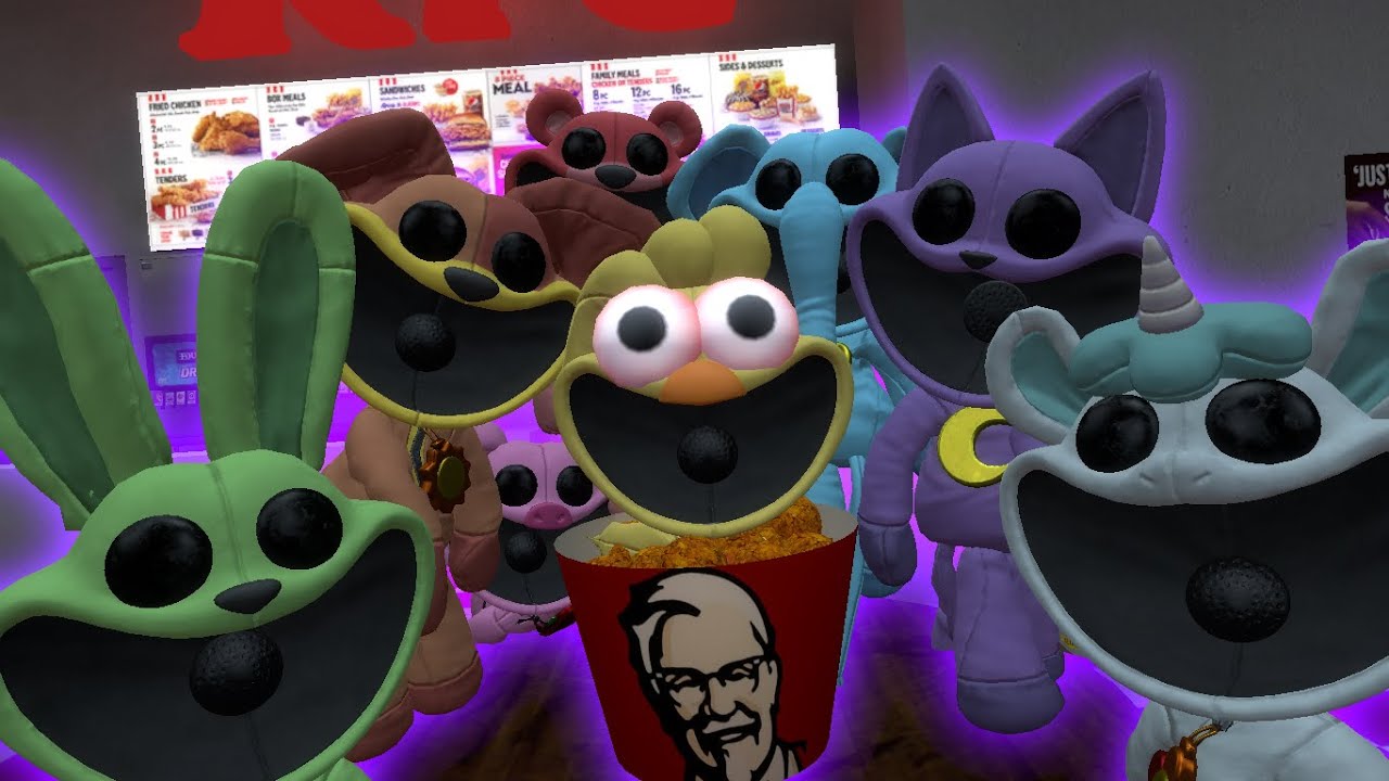 The Smiling Critter's Go to KFC!! (Gmod Poppy PlayTime RP) - YouTube