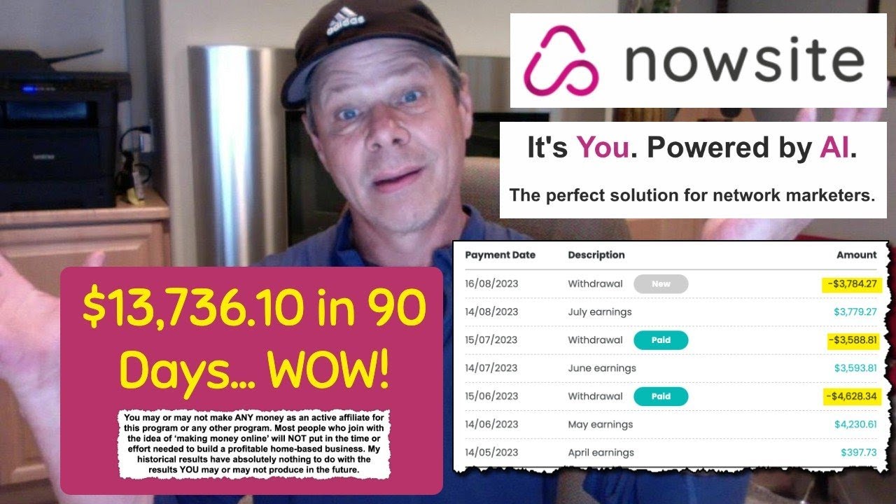 🔥 $13,700 in 90 Days with Nowsite Affiliate Program! | Exclusive ...