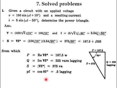 Lecture 8 Complex power - YouTube
