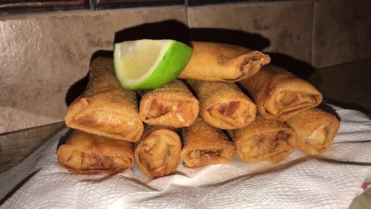 Chicken bourek / chicken spring roll - YouTube