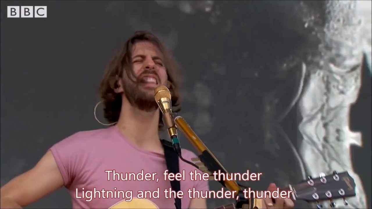 Thunder - Live with Lyrics (Imagine Dragons) - YouTube