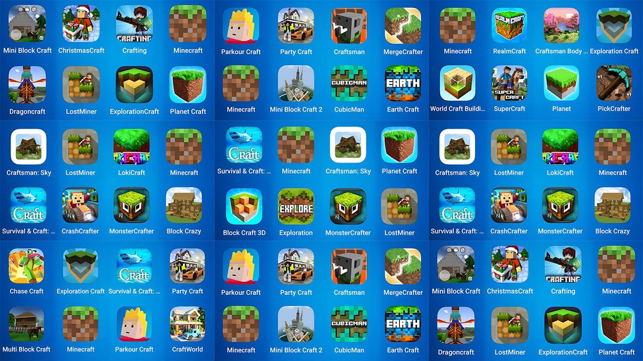 Mini Block Craft, LostMiner, Lokicraft, Block Craft, Minecraft ...