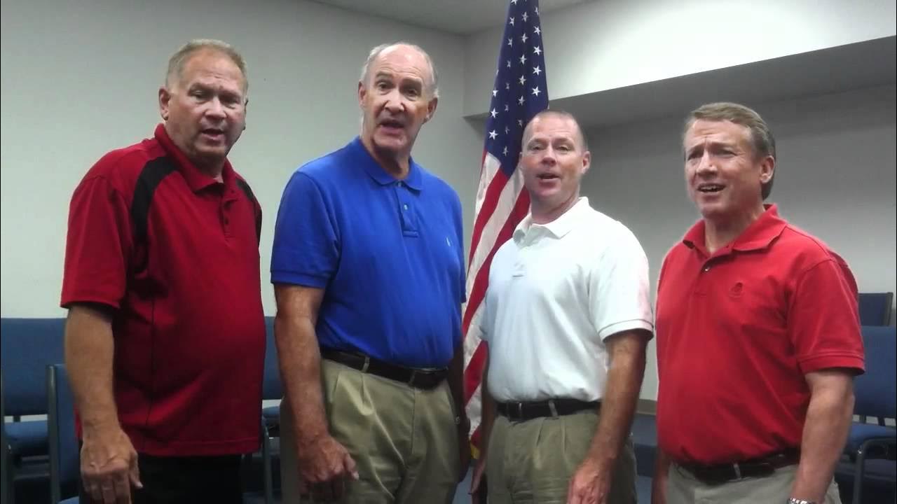 The National Anthem in Four part harmony - YouTube