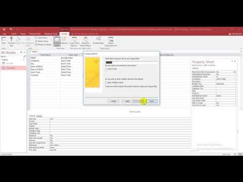 how to create employee list in Ms Access speak khmer | How to create Table in MS Access speak ...