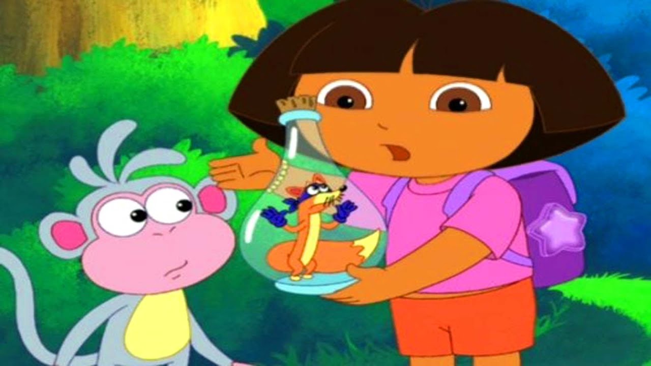 Dora the Explorer 👩 Wolf Pup Rescue & Animal Adventures 👩 Dora Buji in ...
