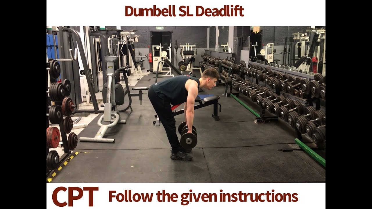 Dumbell SL Deadlift Exercise - YouTube