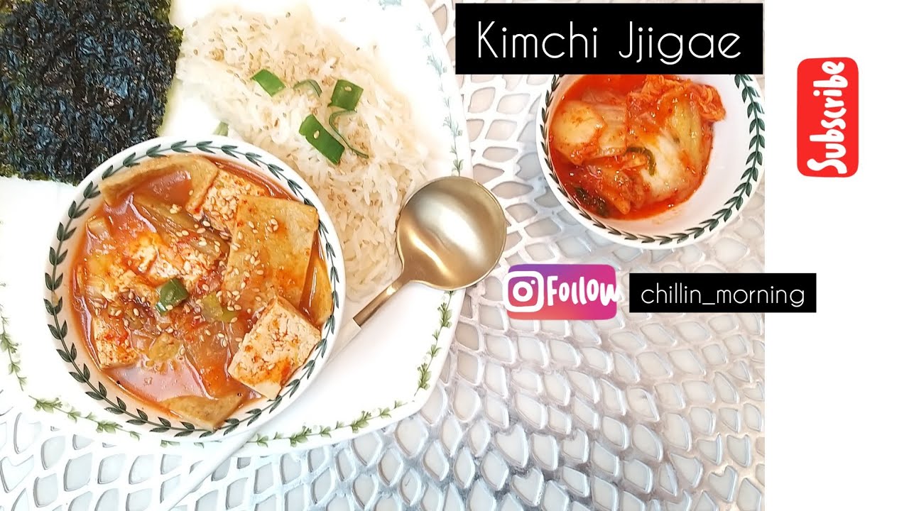 Kimchi Jjigae with fish cakes| Easy and quick|Kimchi and fish Stew ...