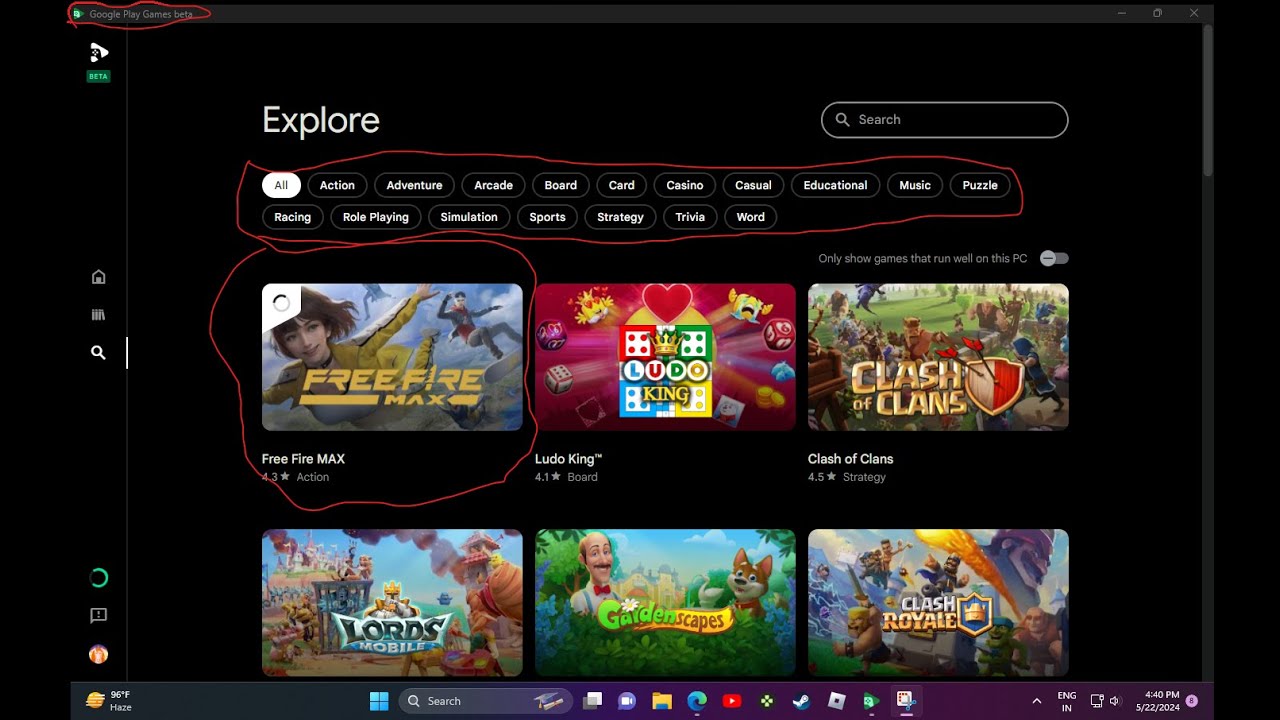 how to install google games on windows pc - YouTube