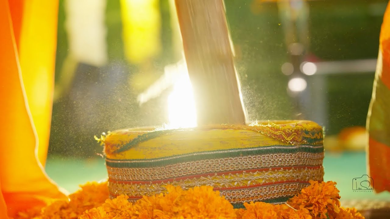 Sahithi's Cinematic Pasupu Ceremony 4K - YouTube