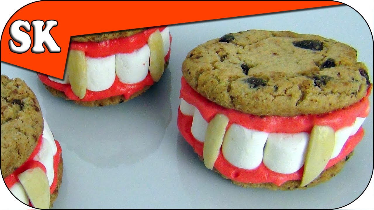 VAMPIRE CHOC CHIP COOKIES - Halloween Trick or Treat, Treat - YouTube