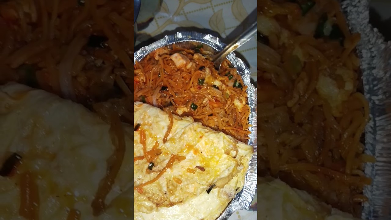 chicken schezwan triple fried rice dinner 😋//#streetfood #trending # ...
