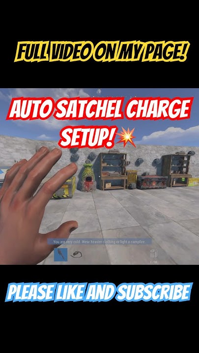 Automatic satchel charges! #rust #rustclips #rustshorts #rustraid #rustconsole #subscribe # ...