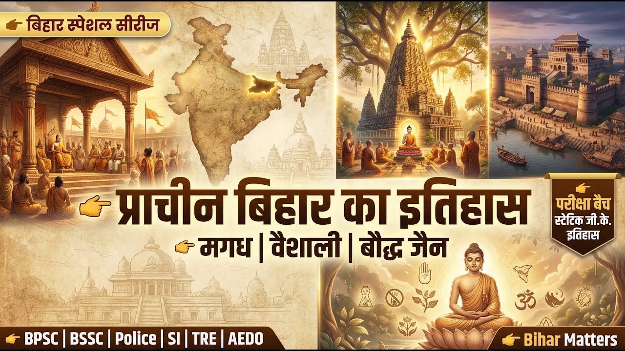 BPSC AEDO History Class 1 | Ancient Bihar: Rise of Magadha ...