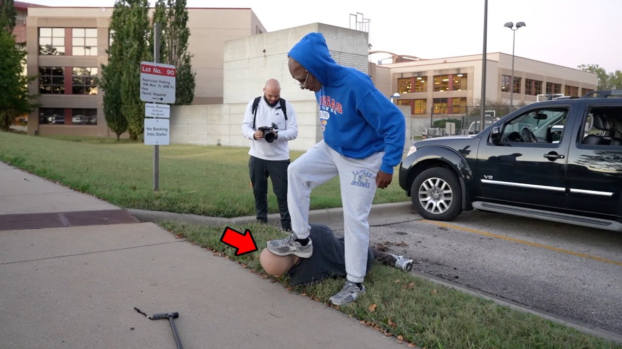 I Stepped On His Bald Head! - YouTube