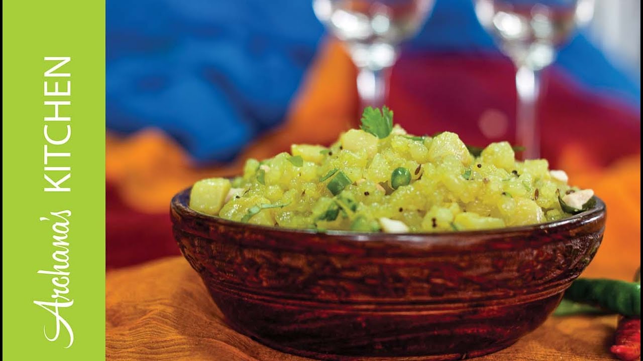 Sabudana Khichdi Recipe (Savory Tapioca Pearls) by Archana's Kitchen ...