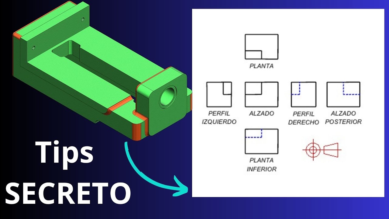 😎 La mejor FORMA de GENERAR planos 2D en SOLIDWORKS / vista ...