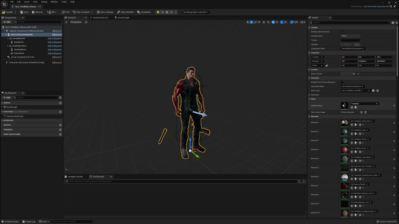 #9 Character Blueprint Setup - Retarget Paragon TwinBlast to ALS - UE5 - YouTube