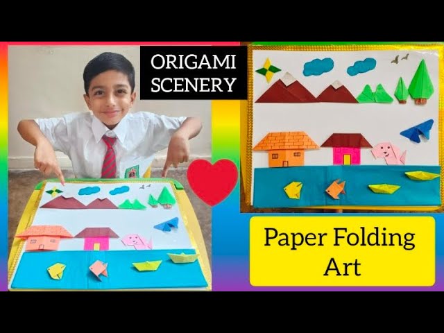 Origami Nature Scene