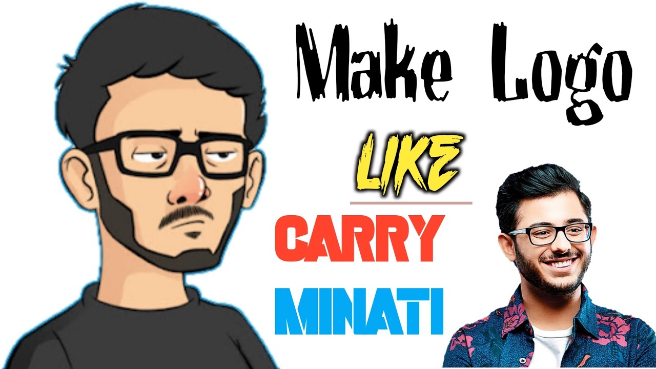 || How To Make Logo Like carryminati || How To Make Logo For YouTube ...