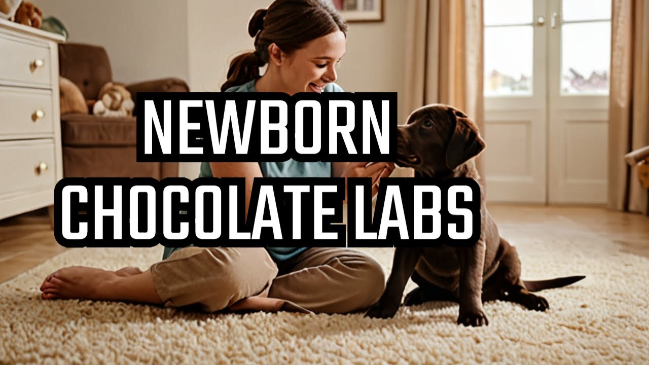 Behind the scenes: Caring for baby Chocolate Labs - YouTube