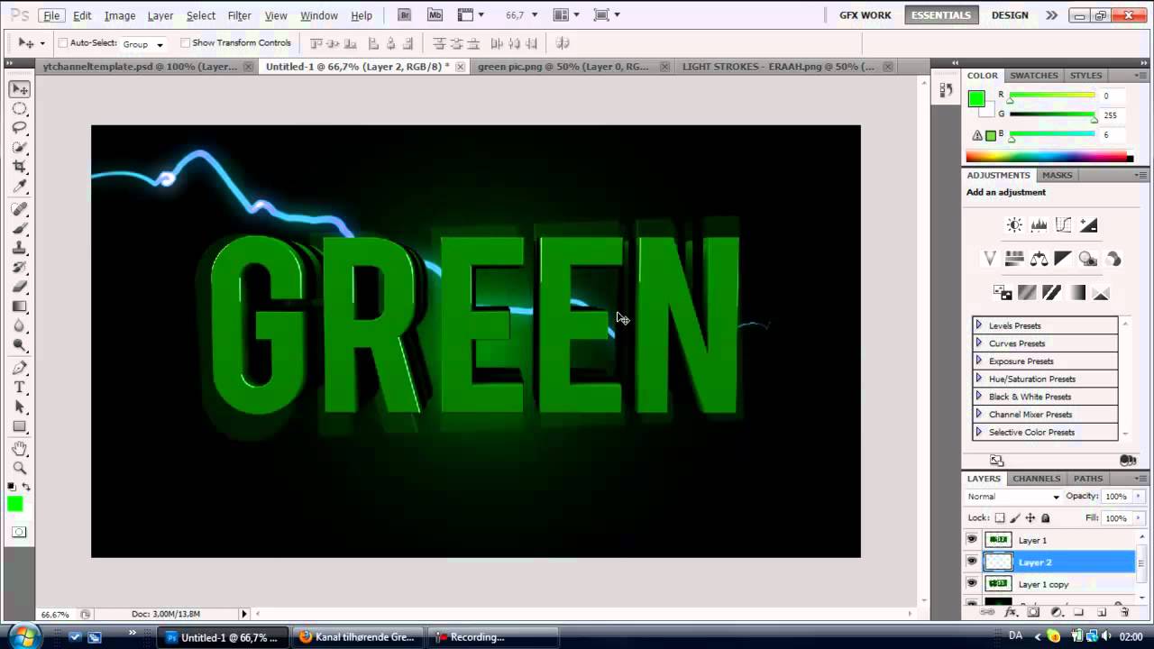 Green GFX {☣Speen Art☣} - YouTube