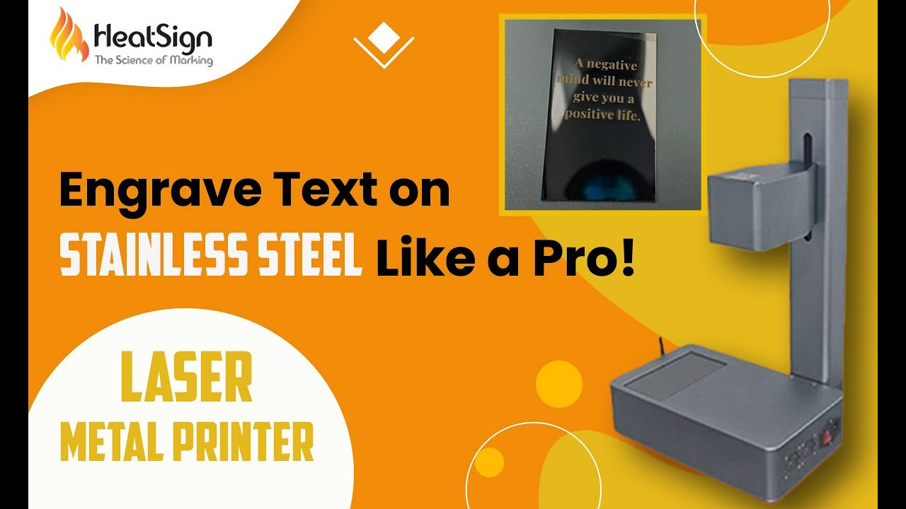 How to Engrave Text on Stainless Steel with Our Laser Metal Printer ...
