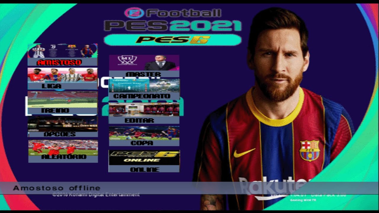 PES 2021 PS2 VERSÃO DE SETEMBRO - YouTube